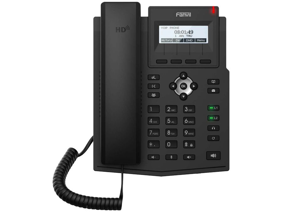 Fanvil 2SIP Gigabit Entry Level PoE VoIP Phone | X1SG - Simply3MB